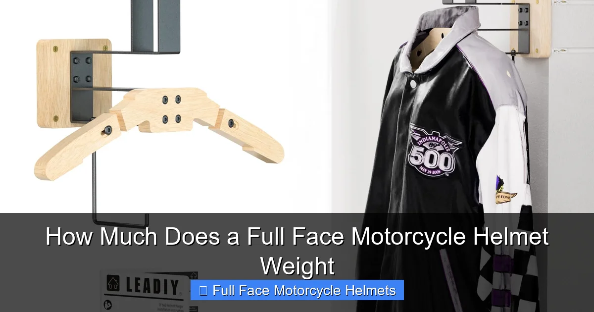How Much Does a Full Face Motorcycle Helmet Weight - Rider Equips
